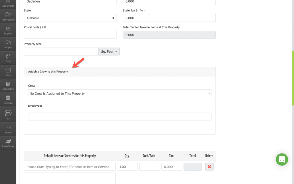 Assigning a Default Crew to a Property – LawnPro Software Help