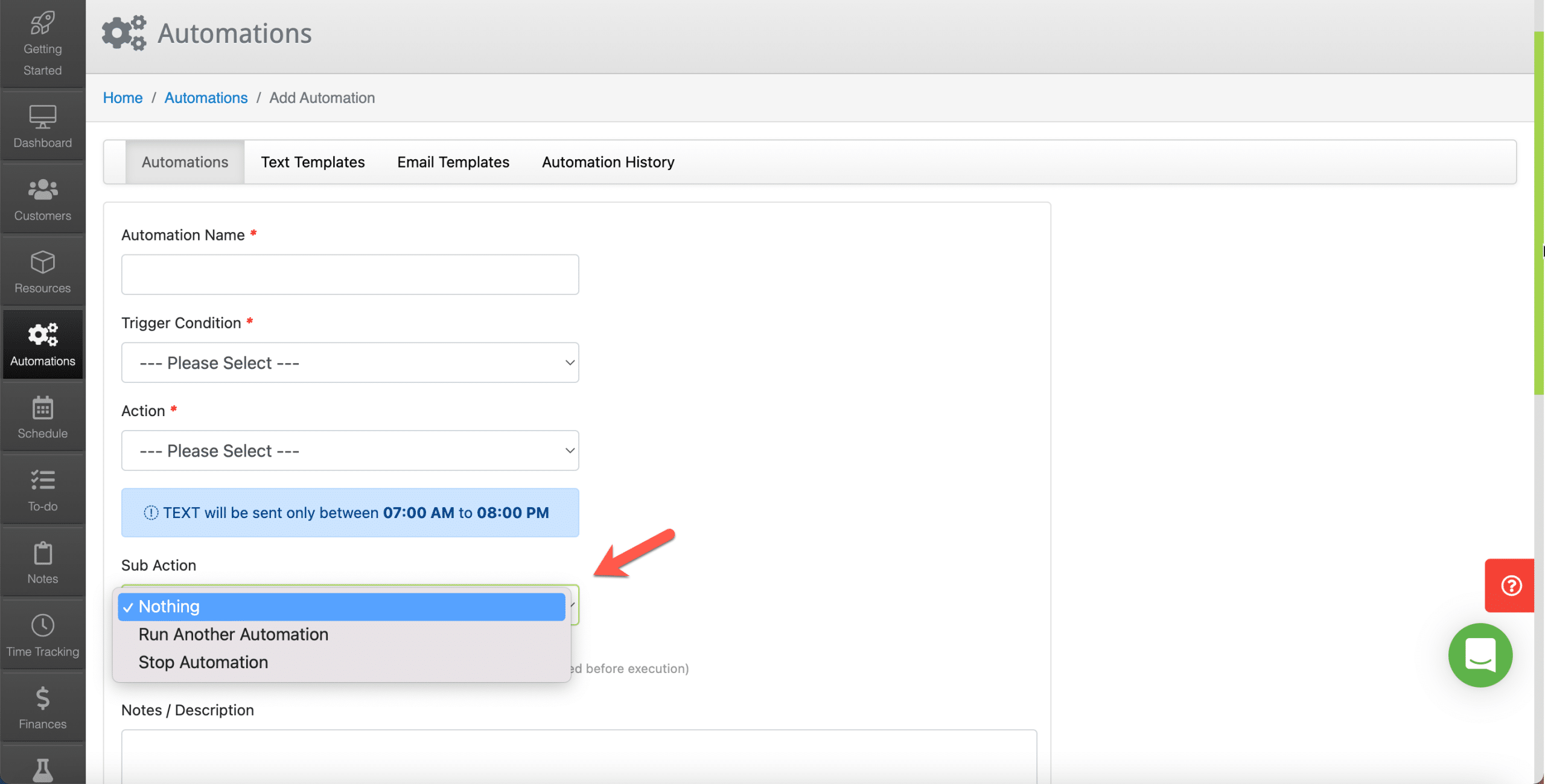 Set Up a New Automation – LawnPro Software Help