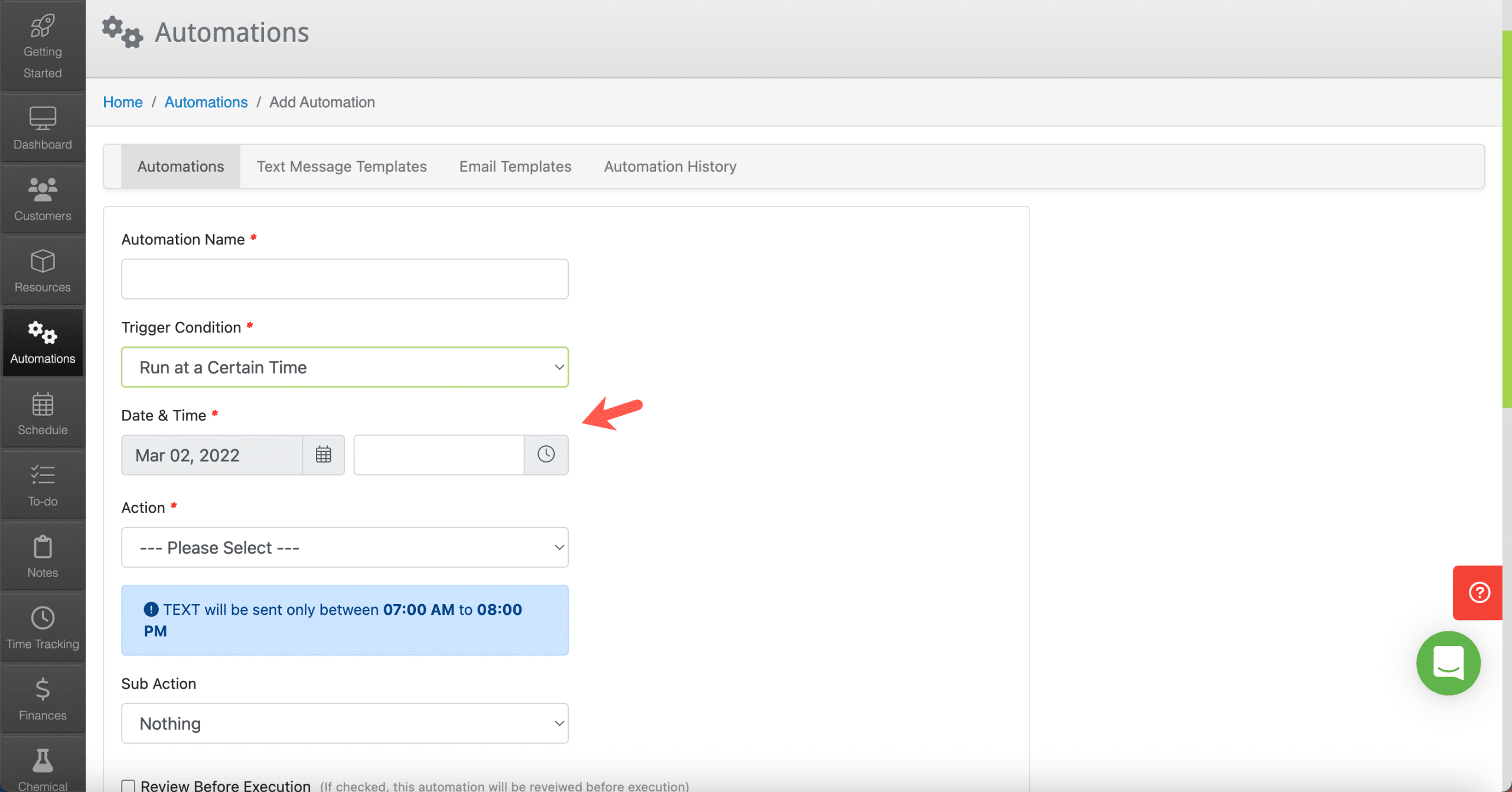 Automation Trigger Conditions Lawnpro Software Help