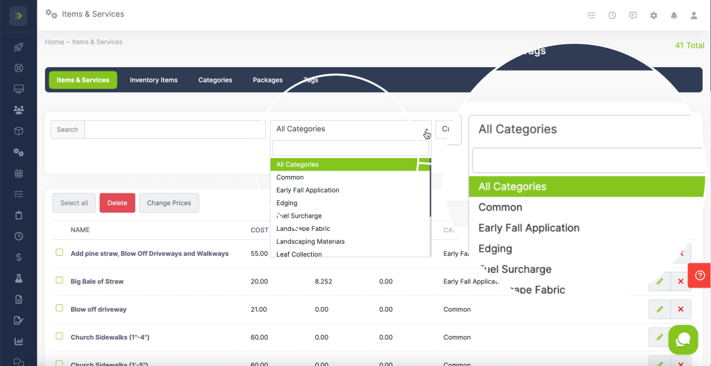View Customers by the Services They Get – LawnPro Software Help