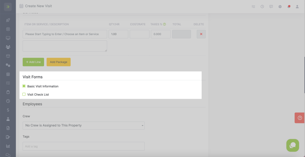 Visit Forms – LawnPro Software Help