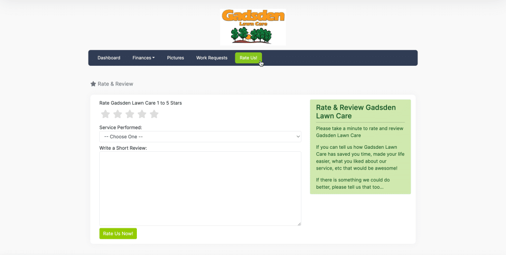 Client Portals – LawnPro Software Help