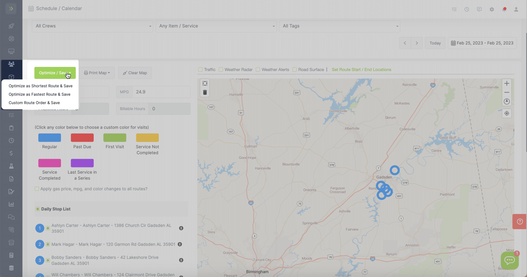 Routing Feature – LawnPro Software Help