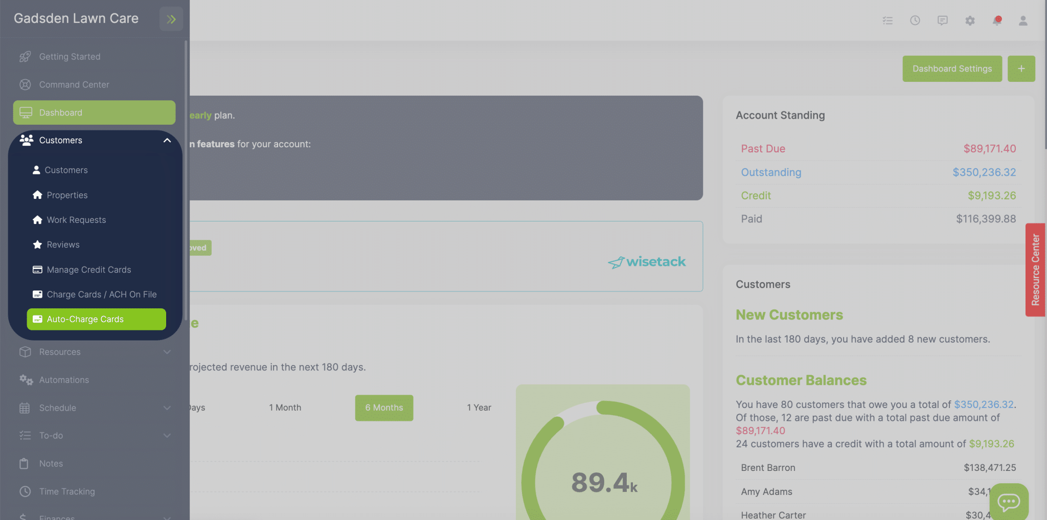 Set up Auto-Charge – LawnPro Software Help